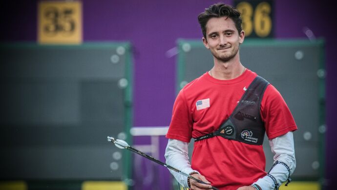 Garrett makes gold final by millimetres | World Archery