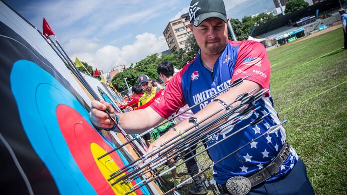Ellison, Kim, Lee tie on 692 to lead recurve men’s ranking round in ...